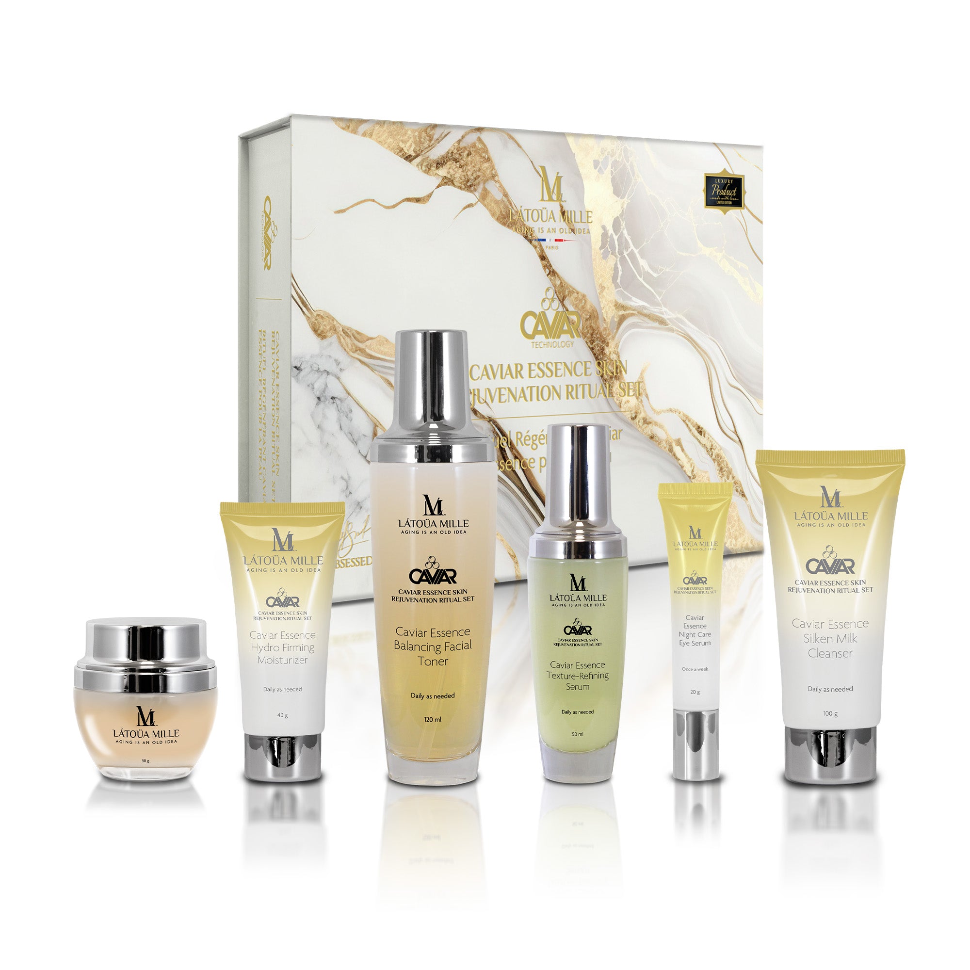 Caviar Essence Skin Rejuvenation Ritual Set – Latoua Mille
